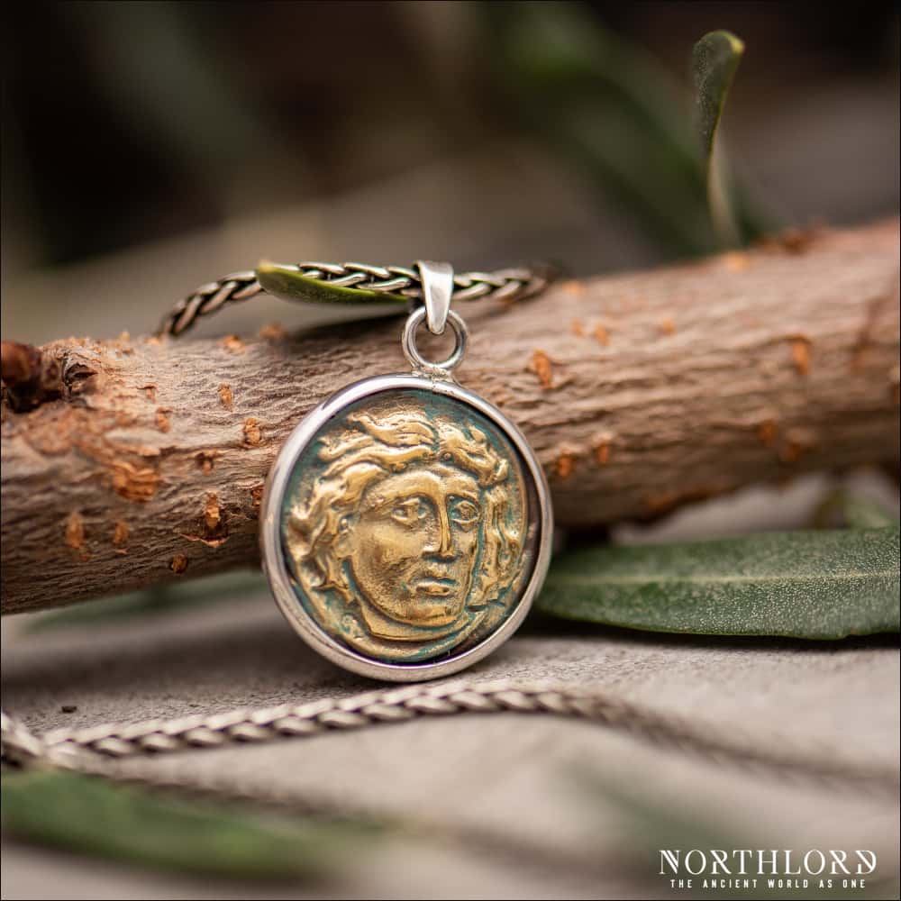 Helios Greek God Pendant Sterling Silver - Northlord
