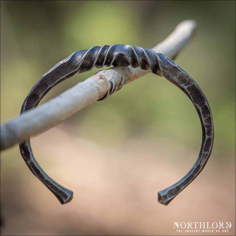 Twisted Iron Bracelet Hand-Forged - Northlord